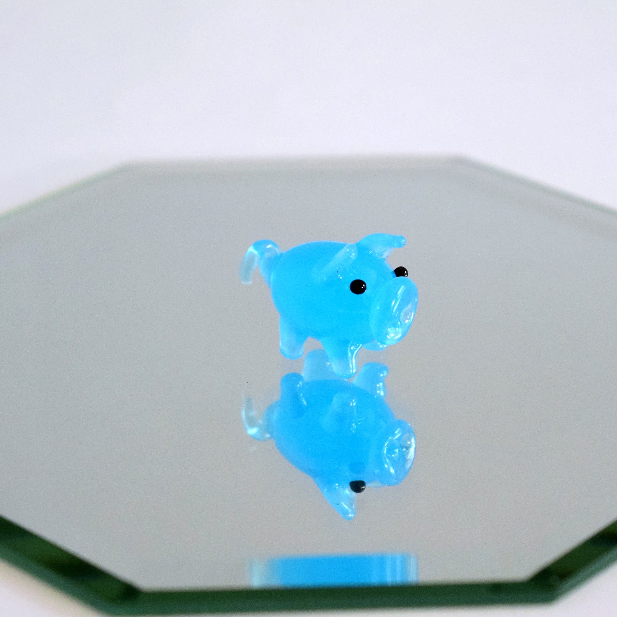 Teeny Pig - Blue | Glass Blowers of Manitou